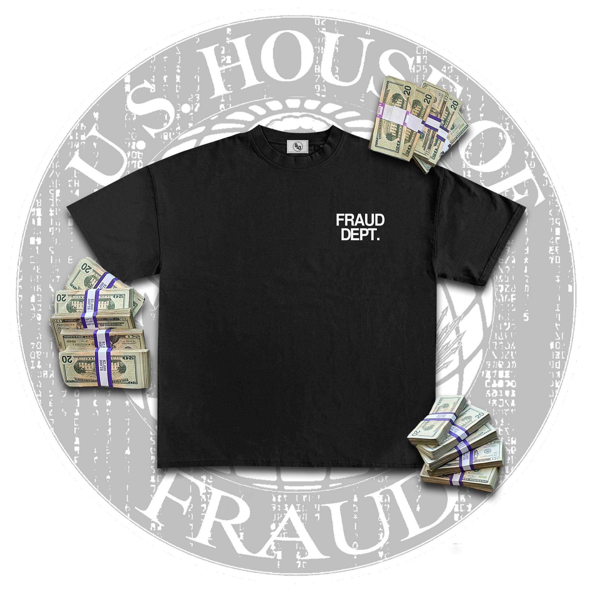Fraud Dept Black T-Shirt – Shopslo
